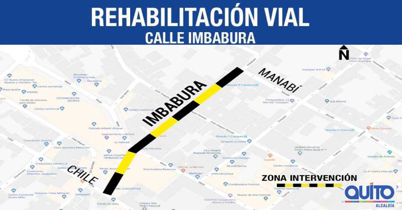 Rehabilitación vial del Centro Histórico avanza por la calle Imbabura ...