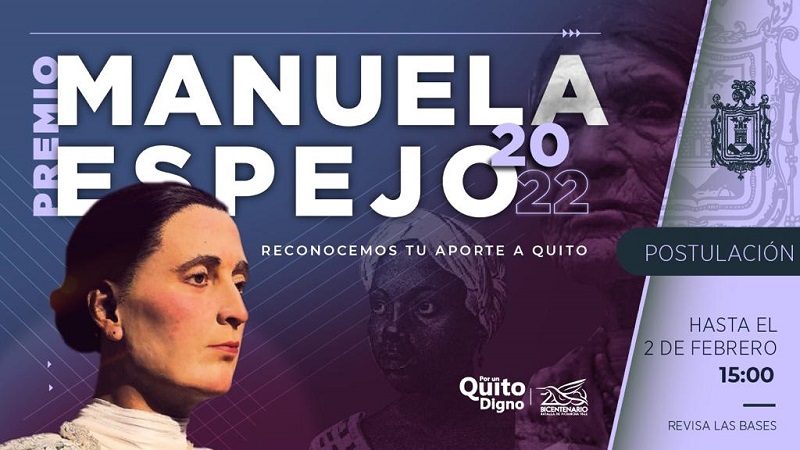 Participe en la postulación para premio ‘Manuela Espejo’ – Quito Informa